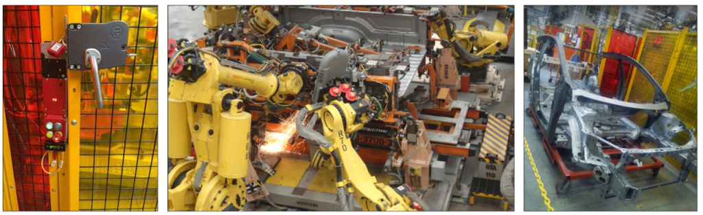 khoá liên đông Interlock - Robot hàn thân & khung gầm